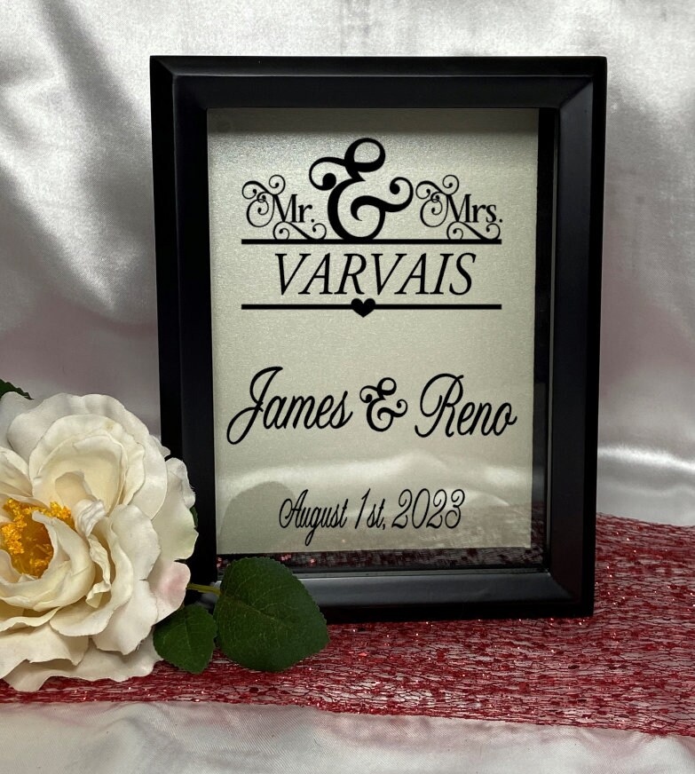 Sand Ceremony Wedding Frame, Set (opt.), "classic" , Printed, 5"x 7 ...