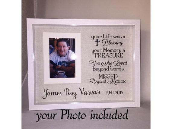 Sympathy Shadow Box With Photo Memorial in Loving Memory - Etsy