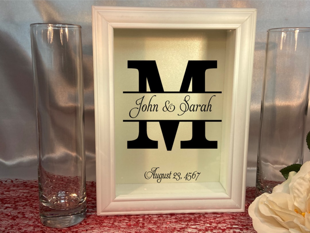 Sand Ceremony Wedding Frame, Set (opt.), "classic" , Printed, 5"x 7 ...