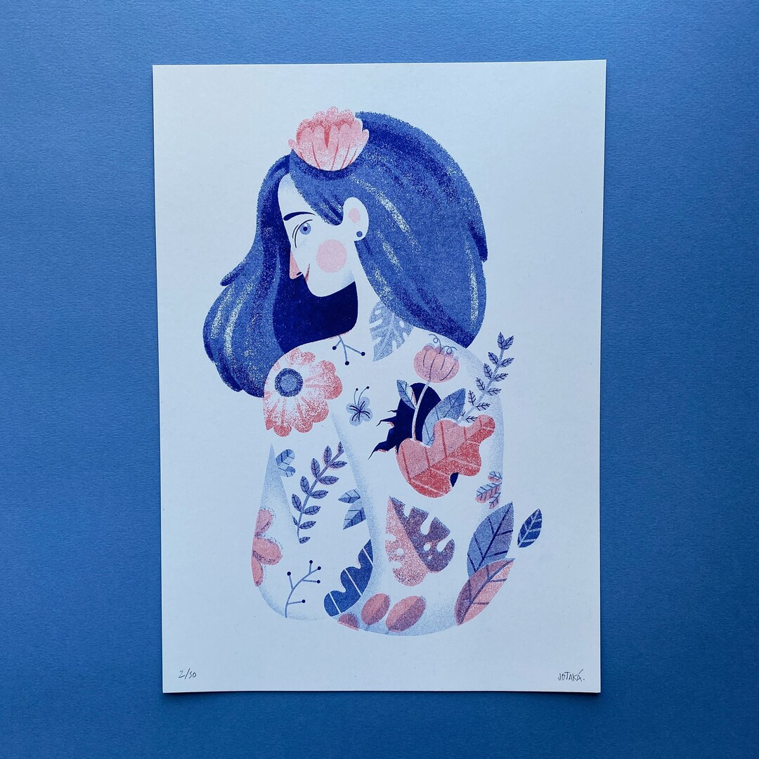 Spring 02 risograph - Etsy