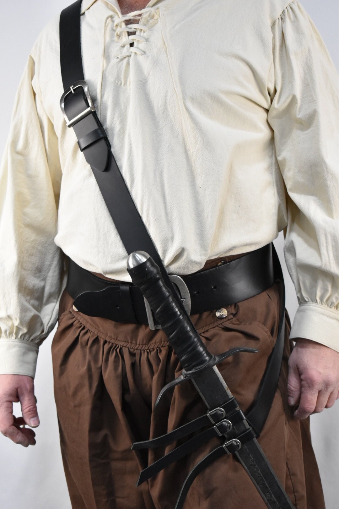 Sword Baldric, Rapier Baldric, Leather Baldric - Etsy
