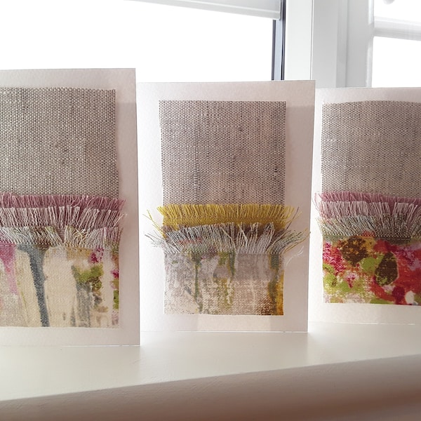 Textile Art Card - Etsy UK