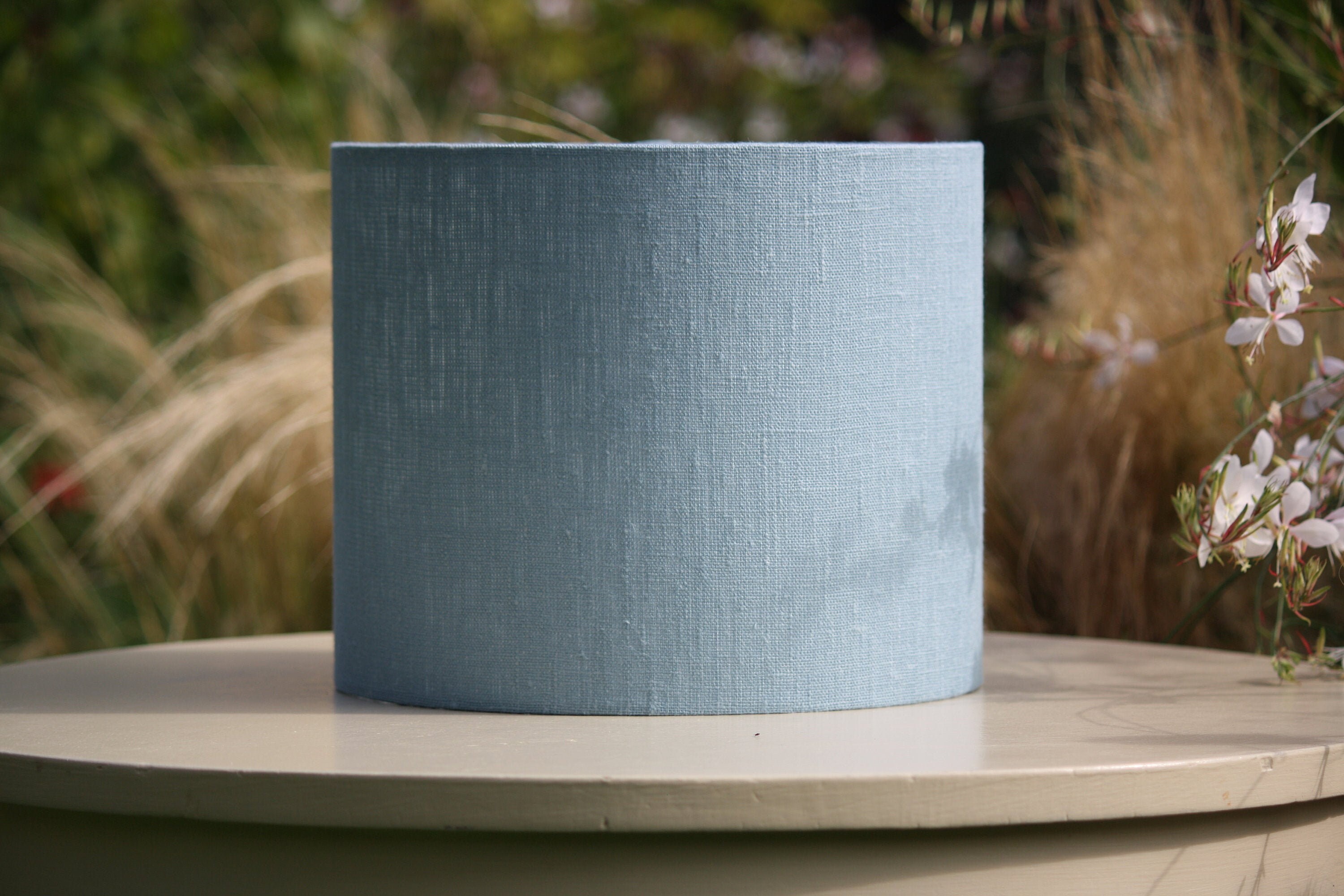 Aqua Blue Linen Lampshade Light Blue Handmade Shade for Lamp - Etsy UK