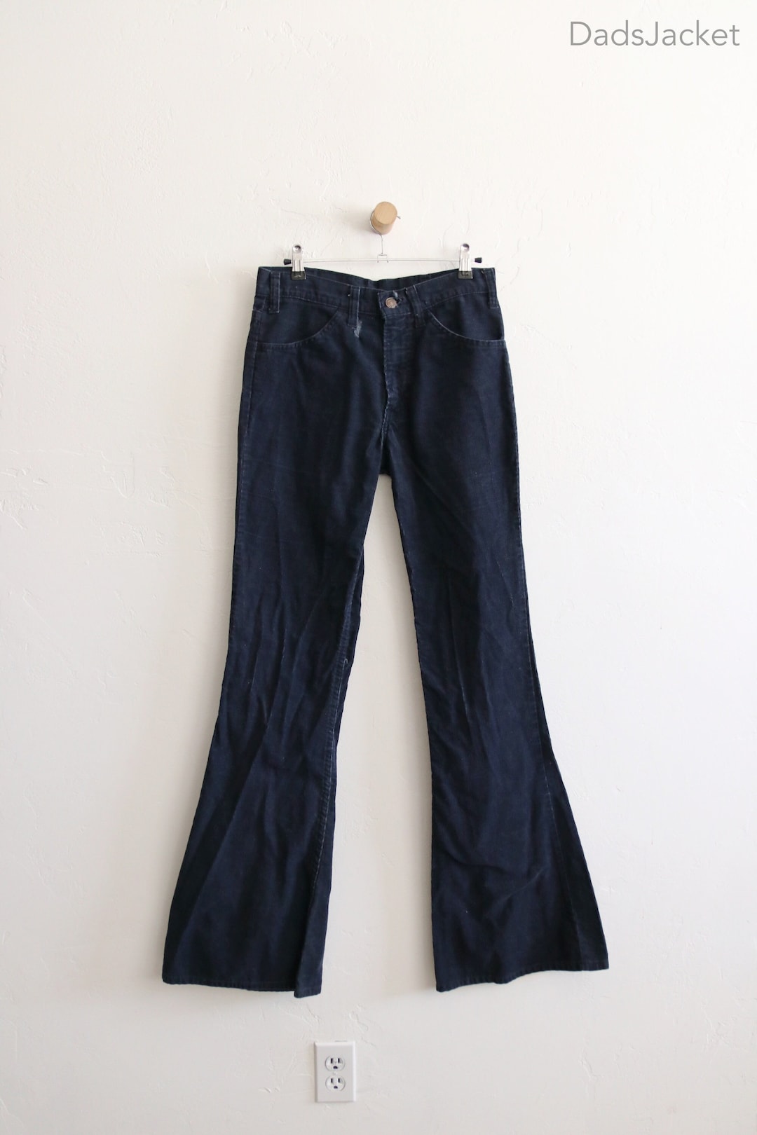 Levis 70s Corduroy 646 Bell Bottom Pants Navy Blue 28" X 34" - Etsy
