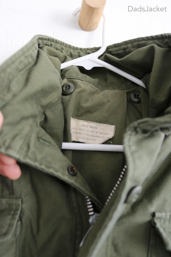 60s M65 Olive Drab US Army Field Military Vietnam Jac… - Gem