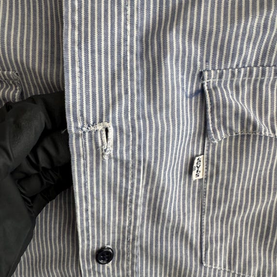 Levis Striped White Tab Western Long SLeeve Button Ch… - Gem