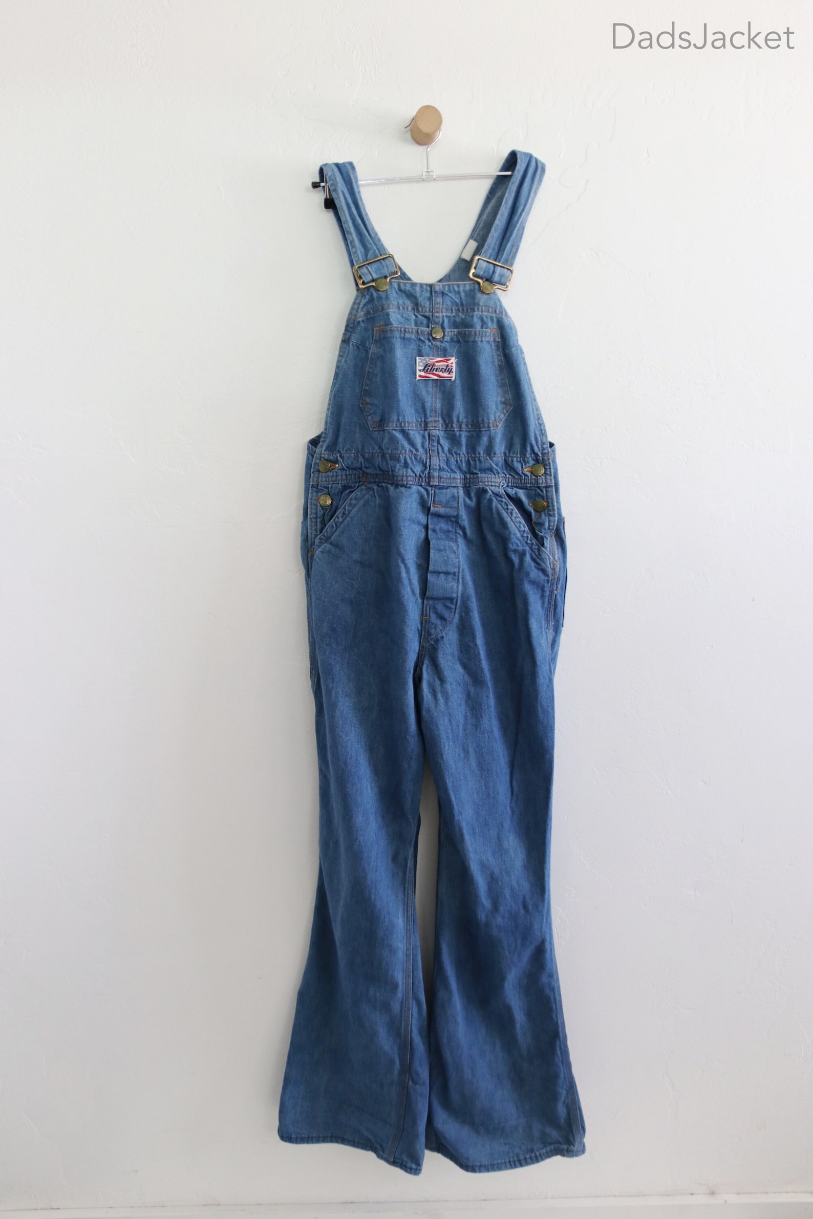 80s Denim Overalls Liberty 30" Waist - Etsy