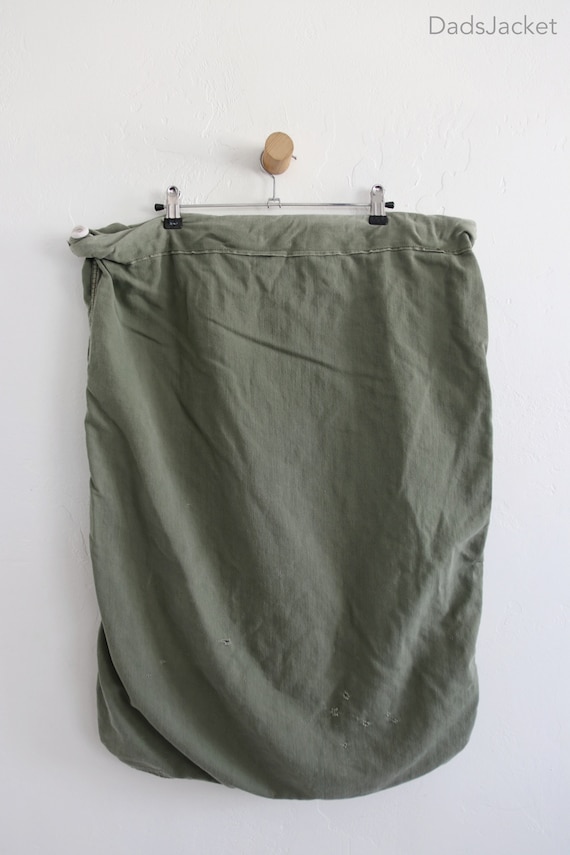 Vintage Military Canvas Ditty Laundry Bag - Gem
