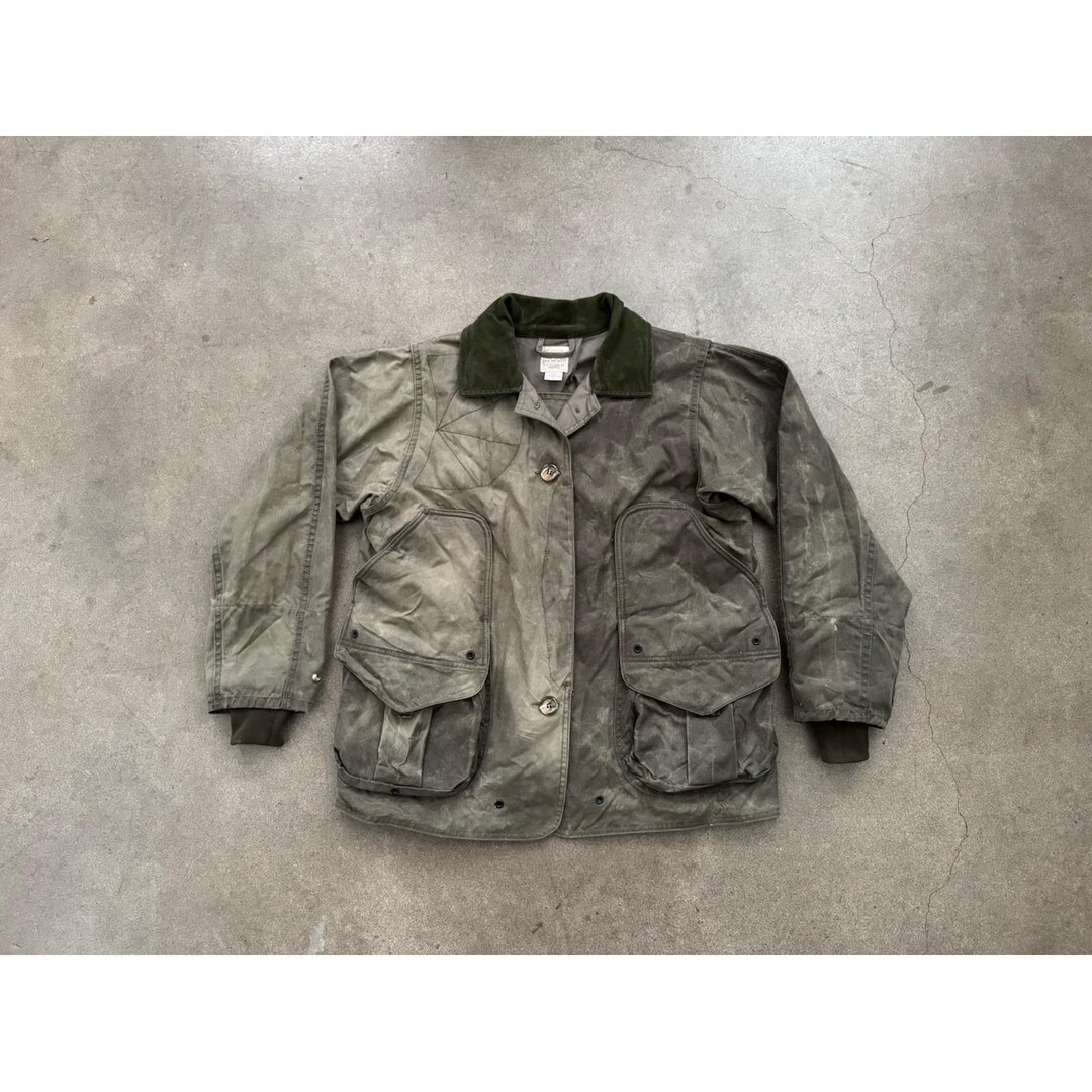 Filson Waxed Canvas Jacket Adult Large Green Style 20032 Tin Cloth Wax ...