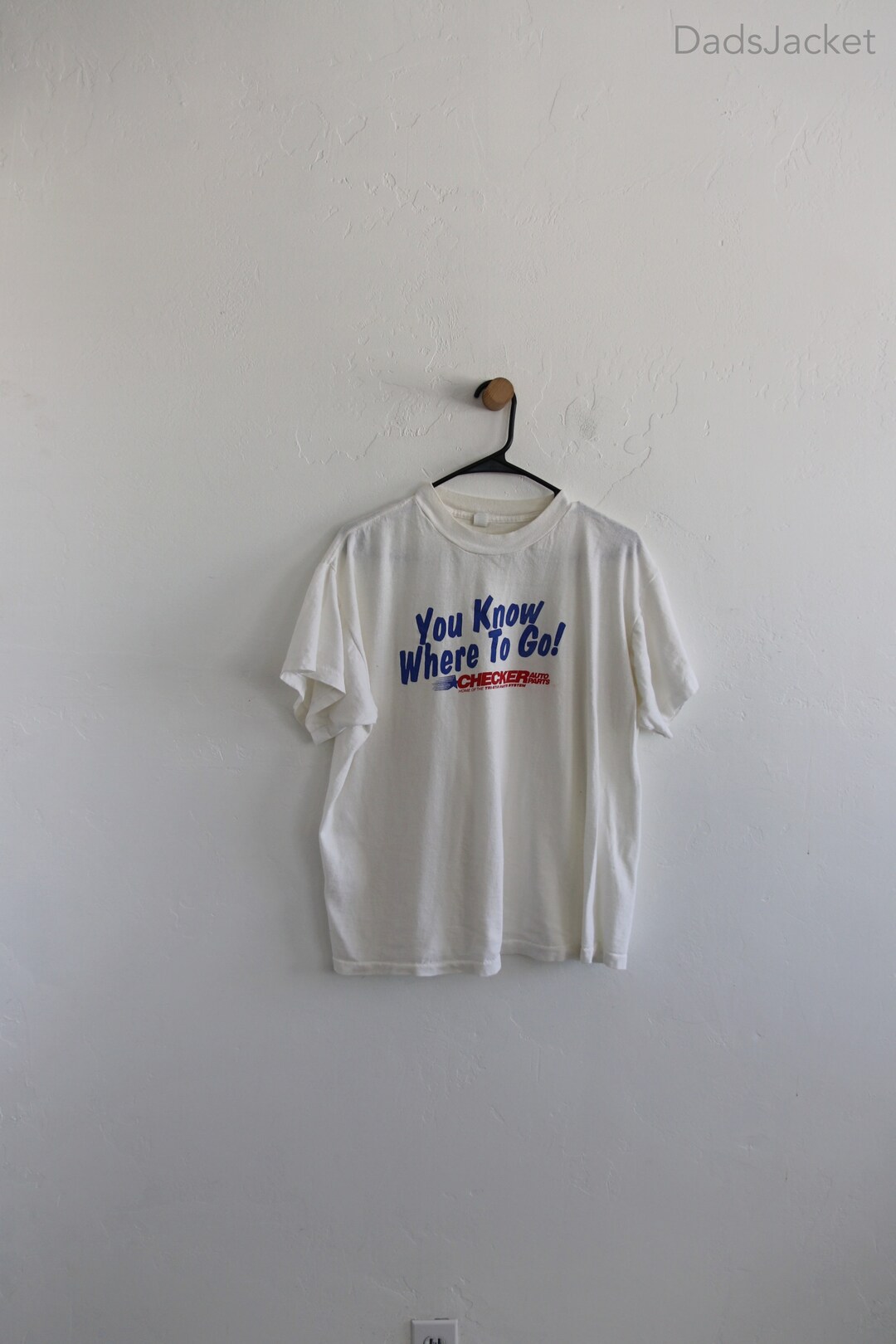 90s Checker Auto Parts Single Stitch Text Tee Large - Etsy