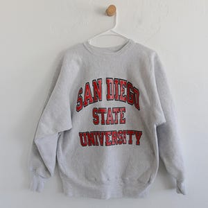 San Diego State University 80s Champion Reverse Weave Sweatshirt Large ...