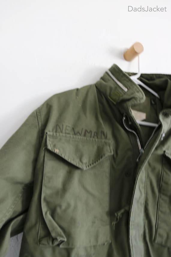 60s M65 Olive Drab US Army Field Military Vietnam Jac… - Gem