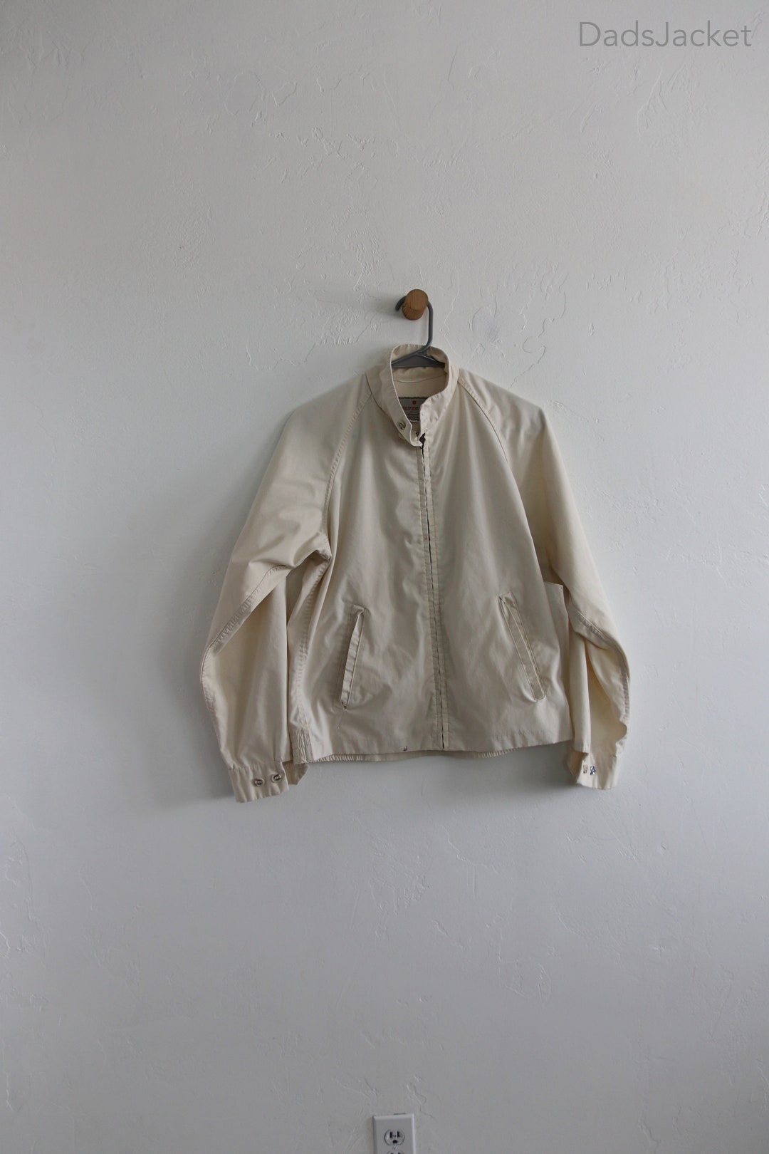 60s Boxy off White Windbreaker Ricky Jacket Small - Etsy
