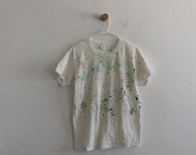 80s Splatter Paint Art Tee I Love You Dad Single Stitch White Small - Etsy