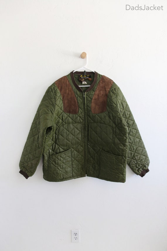 BARBOUR QUILTED Jacket XL Brown Polyester FLEECE Line… - Gem