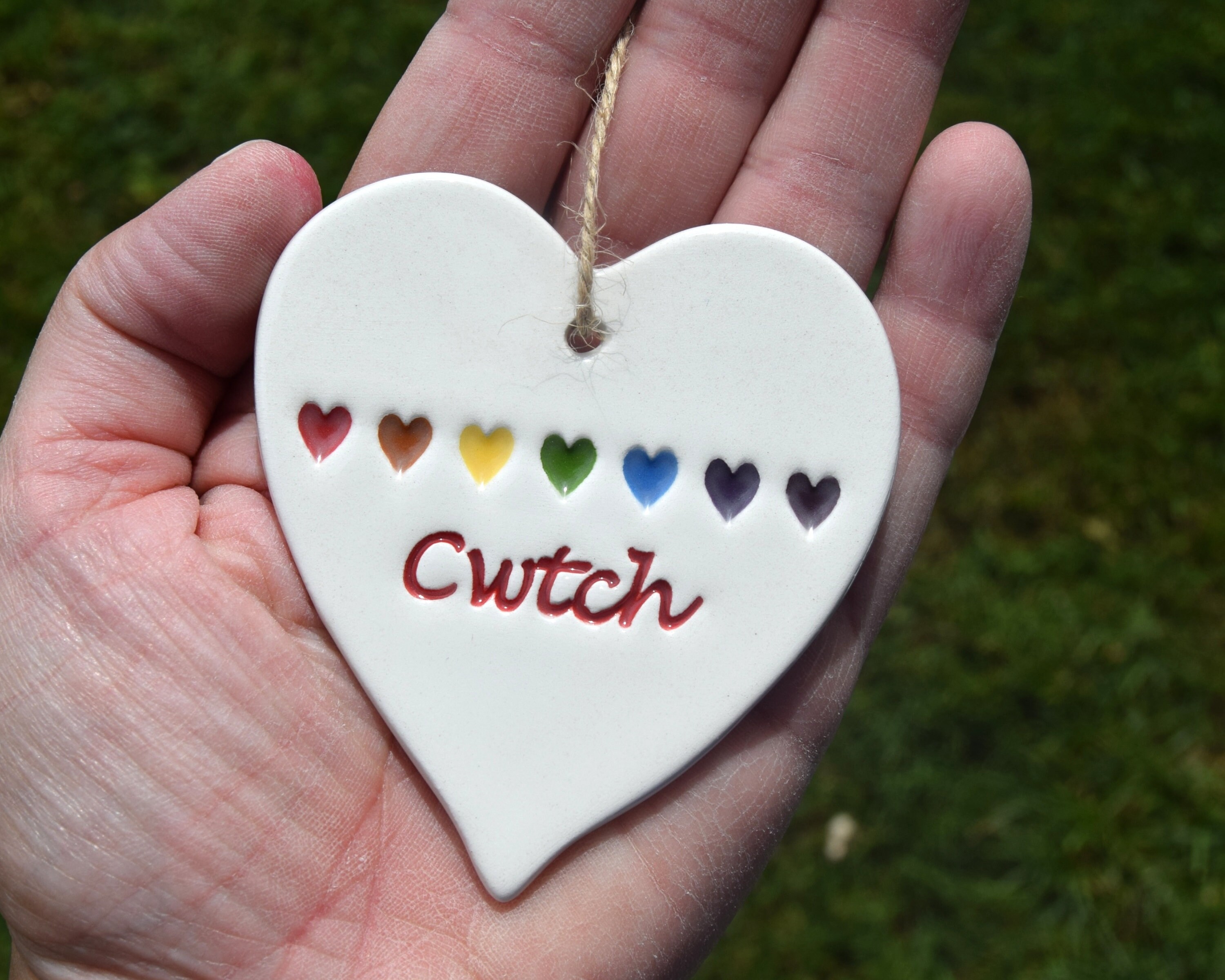 Cwtch Handmade Ceramic Welsh Heart Cwtch Gift Cwtch With - Etsy UK