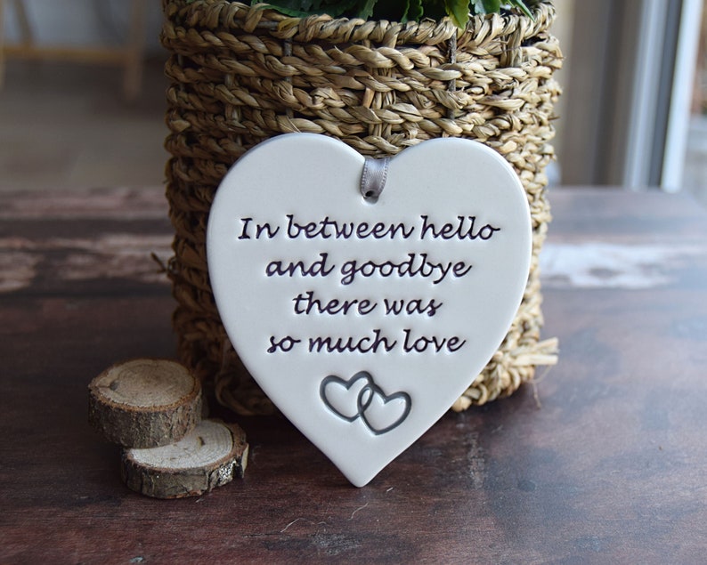 In Between Hello and Goodbye There Was so Much Love, Handmade Ceramic ...