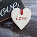 Love Heart, Small Handmade Ceramic Love Gift, Love Tag, Valentines Gift ...