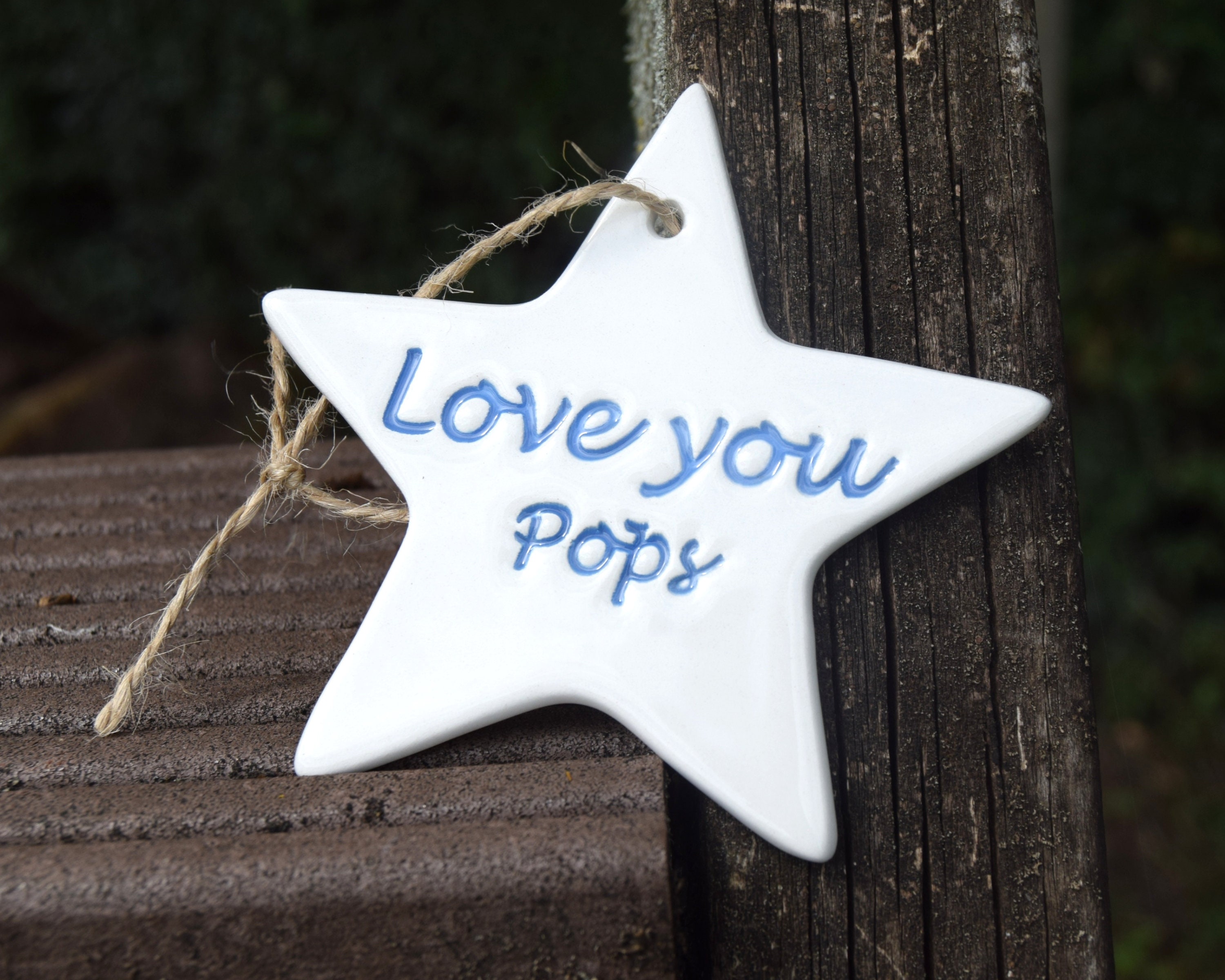 Pops Love You Pops Handmade Ceramic Gift for Pops Present | Etsy