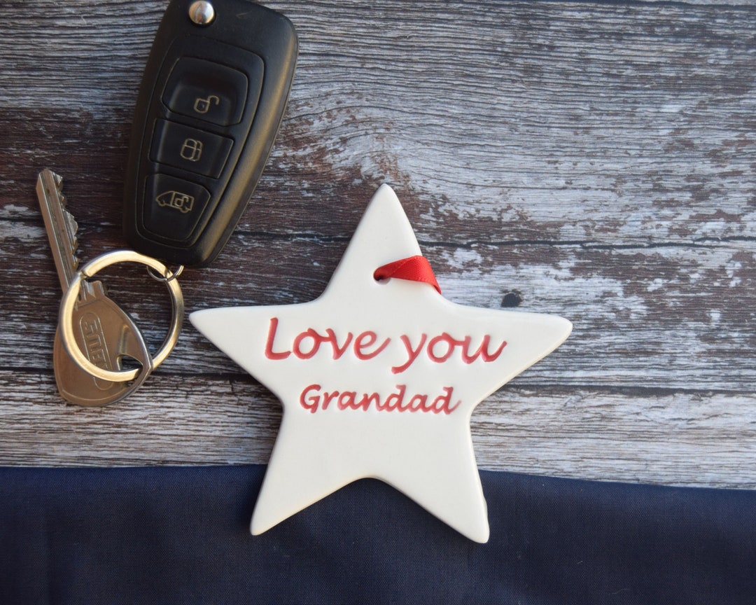 Grandad, Love you Grandad, handmade ceramic gift for Grandad, Grandad ...