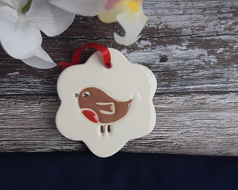 Robin Handmade Ceramic Robin Flower Gift Gift for Her - Etsy