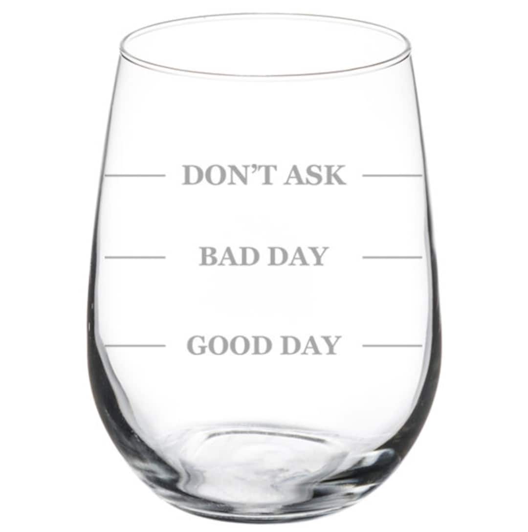 Custom Fill Lines Personalized Engraved Stemless or Stemmed Wine Glass ...