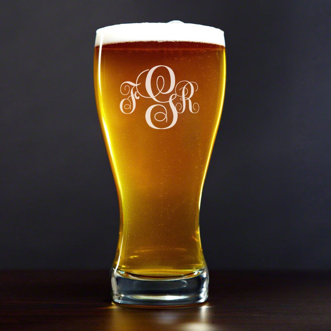 Custom Engraved Personalized Beer Glass Pilsner Stein Mug Fancy ...