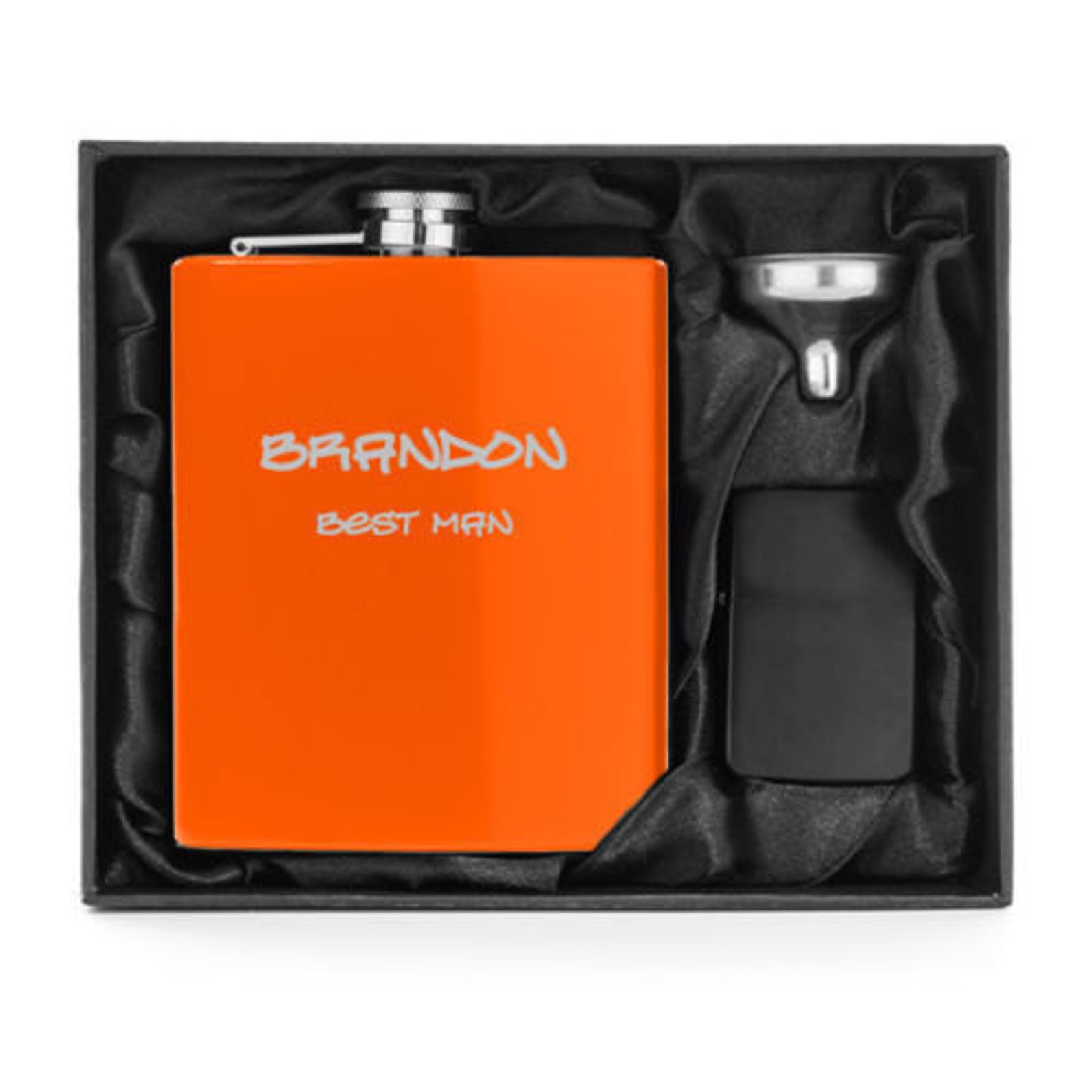 Engraved 7oz Stainless Steel Hip Flask Lighter & Funnel in | Etsy