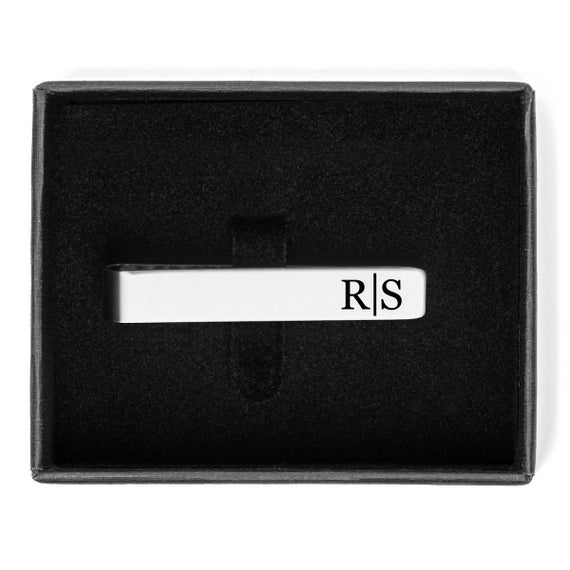Personalized Tie Bar Clip in Gift Box Engraved Custom | Etsy