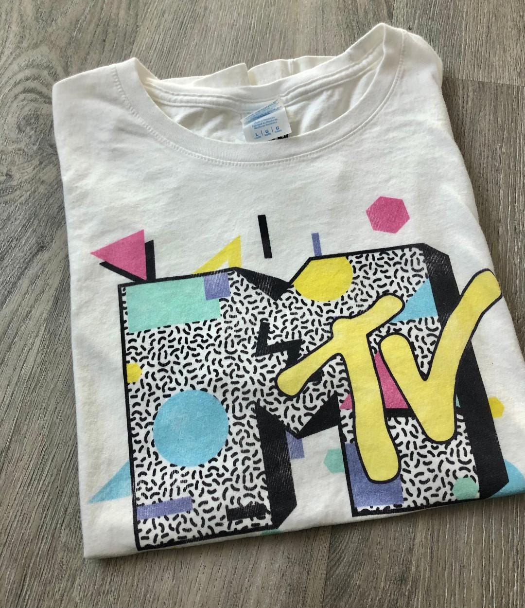 Vintage 1980s MTV Tshirt POP Arcade Graphics Style Size Ring Spun - Etsy