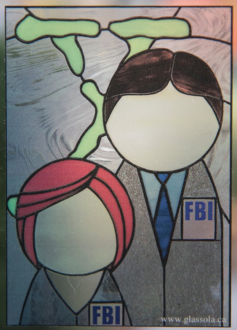 X-Files Stained Glass Window Cling | Etsy