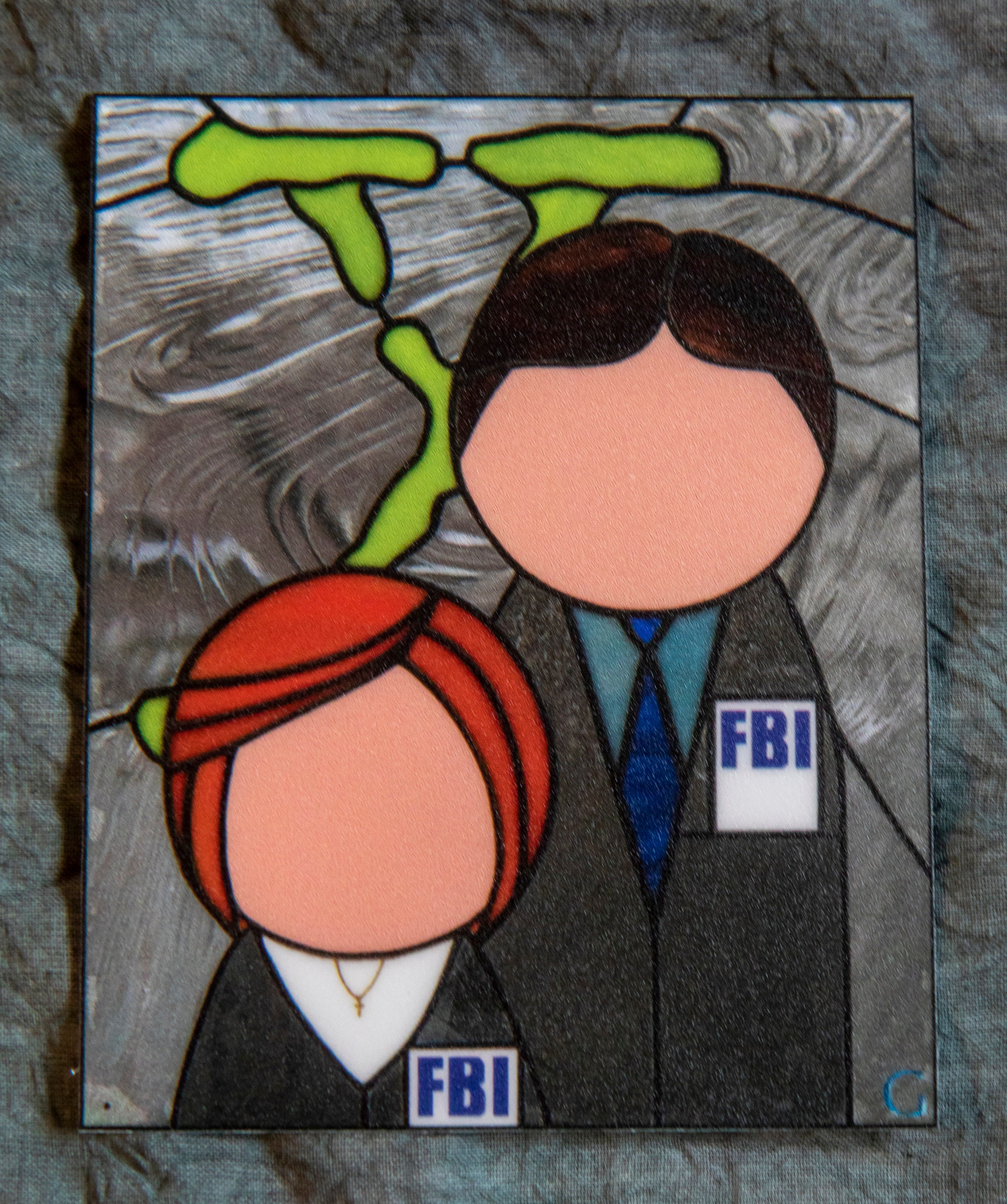 X-files Stained Glass Window Cling - Etsy