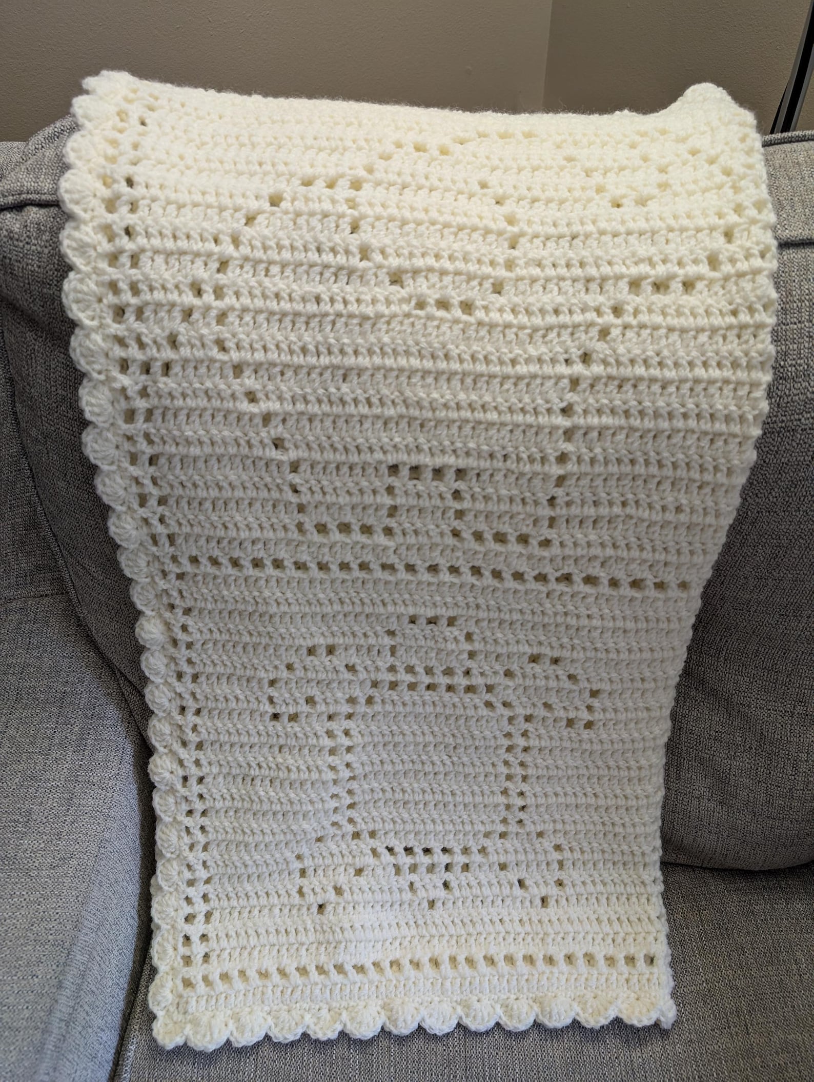 Filet Crochet Baby Blanket, Elephant and Turtle - PDF Pattern - Etsy