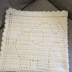 Filet Crochet Baby Blanket, Elephant and Turtle - PDF Pattern - Etsy