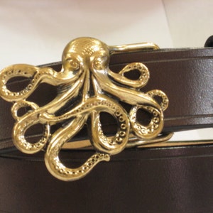 Octopus Leather Belt - Etsy
