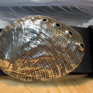 California Abalone Shell Leather Belt - Etsy