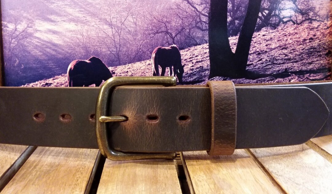 Artisan Handcrafted Crazy Horse Distressed Leather Belts - Etsy