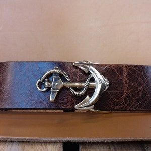 Anchor Leather Sailing Belt - Etsy