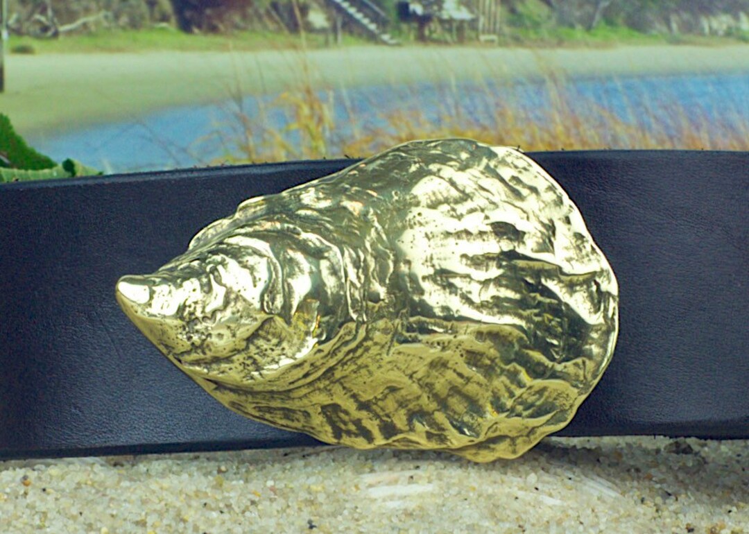 Nantucket Oyster Shell Leather Belt - Etsy