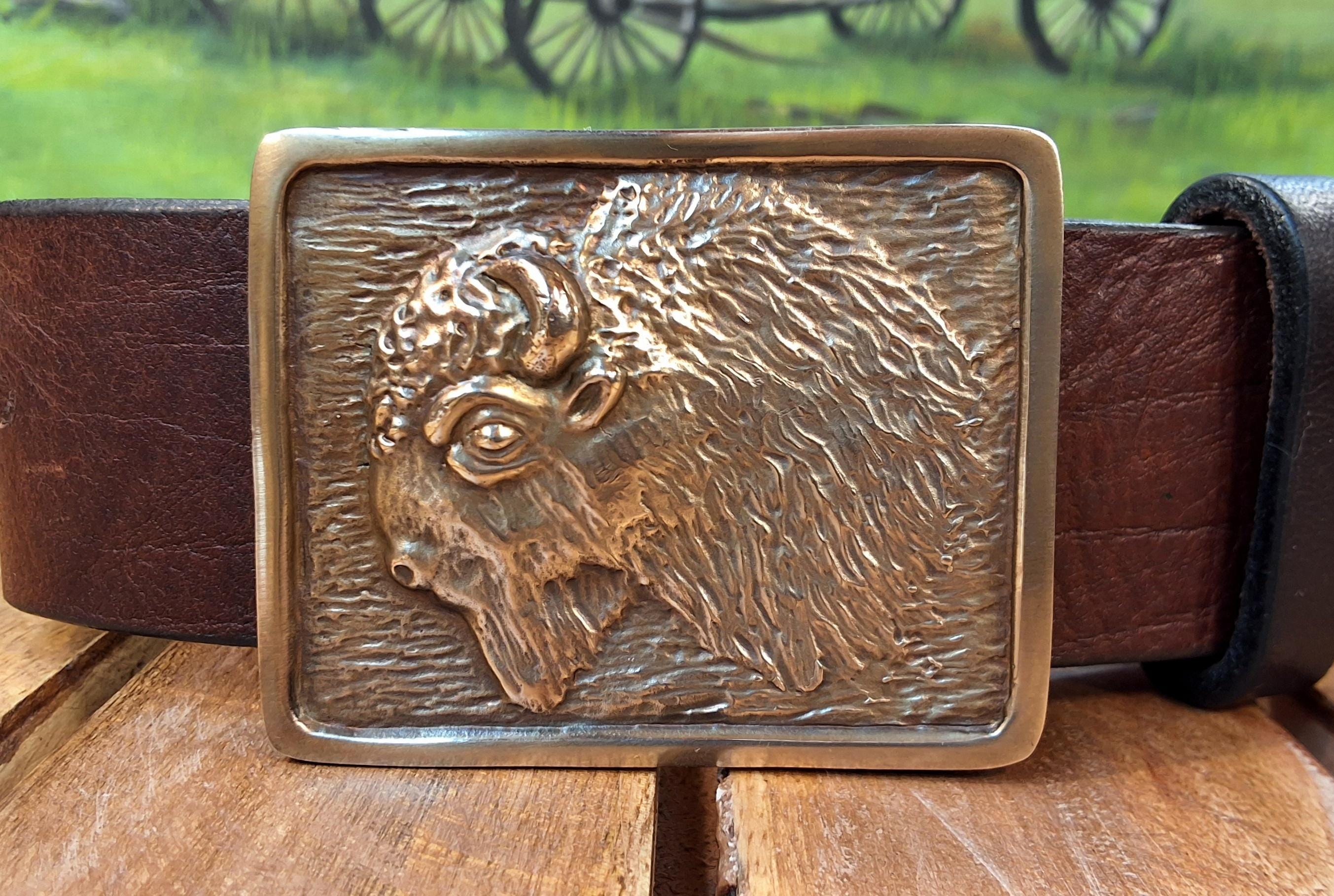 Artisan Handcrafted American Bison Belt Buckle - Etsy