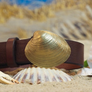 Littleneck Clam Leather Belt - Etsy