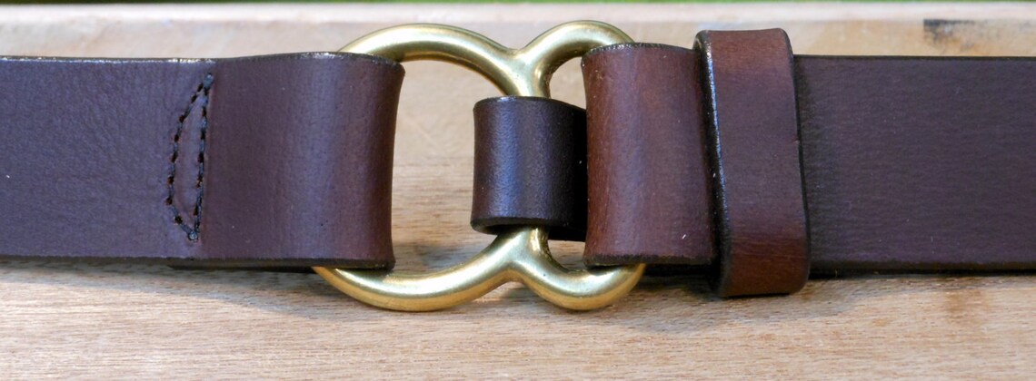 Loop & Ring Leather Cinch Belt | Etsy