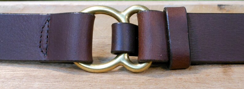 Loop & Ring Leather Cinch Belt | Etsy