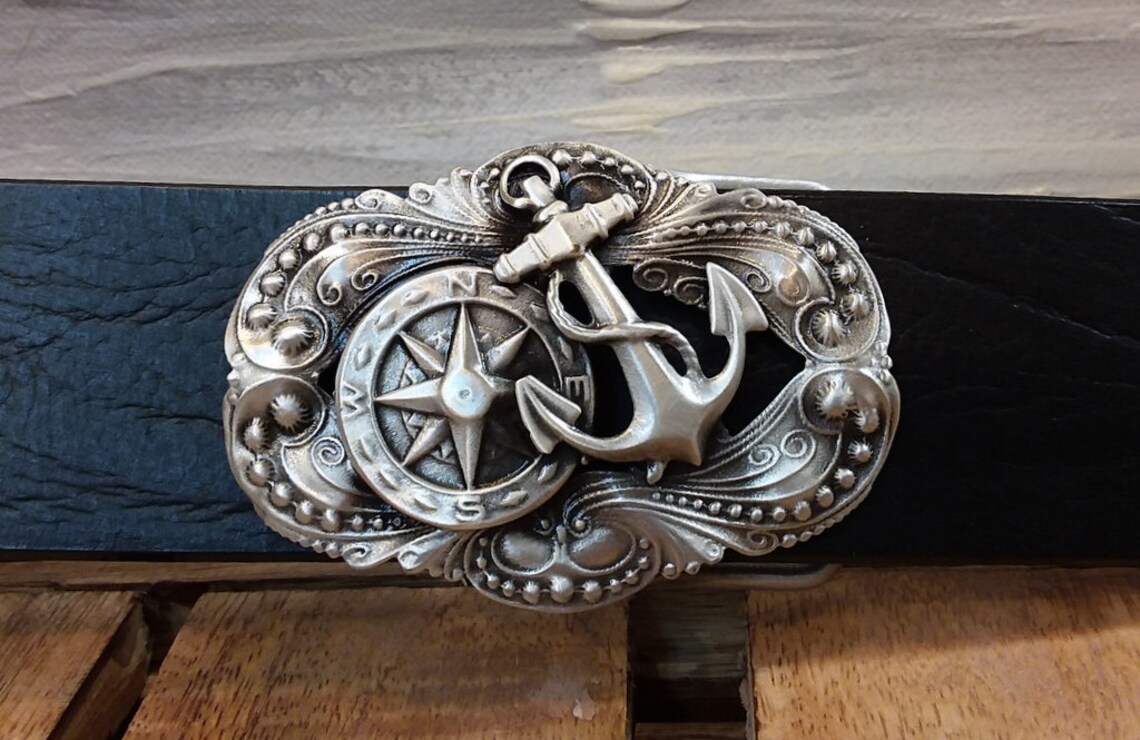 Compass Rose Anchor Buckle - Etsy