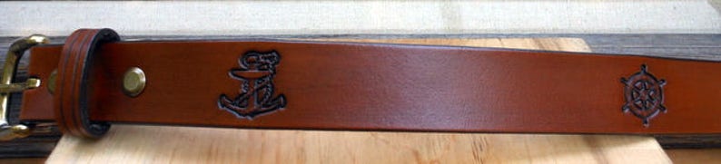 Sea Captain Leather Sailing Belt - Etsy
