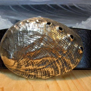 California Abalone Shell Leather Belt - Etsy
