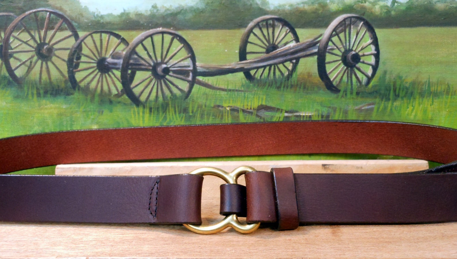 Loop & Ring Leather Cinch Belt | Etsy