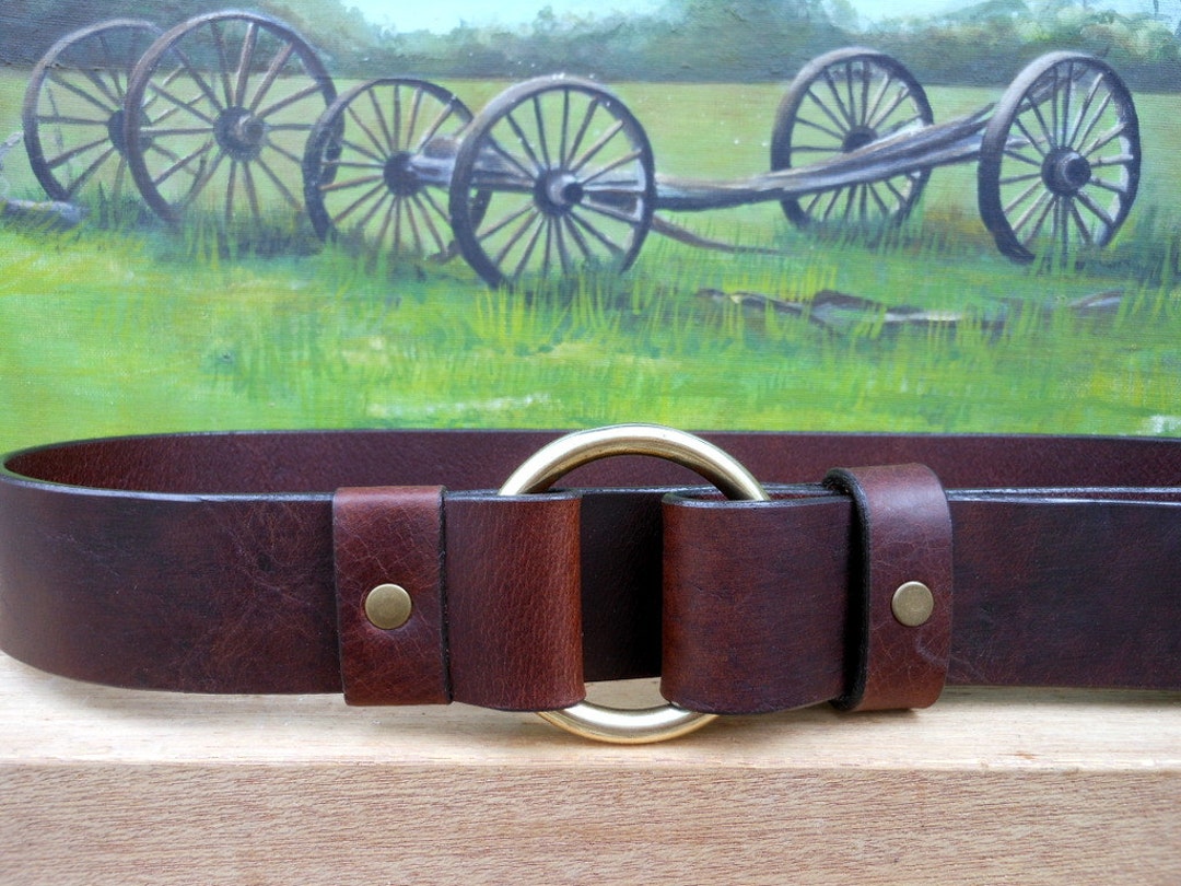 Artisan Handcrafted Single O Ring Leather Cinch Belt - Etsy
