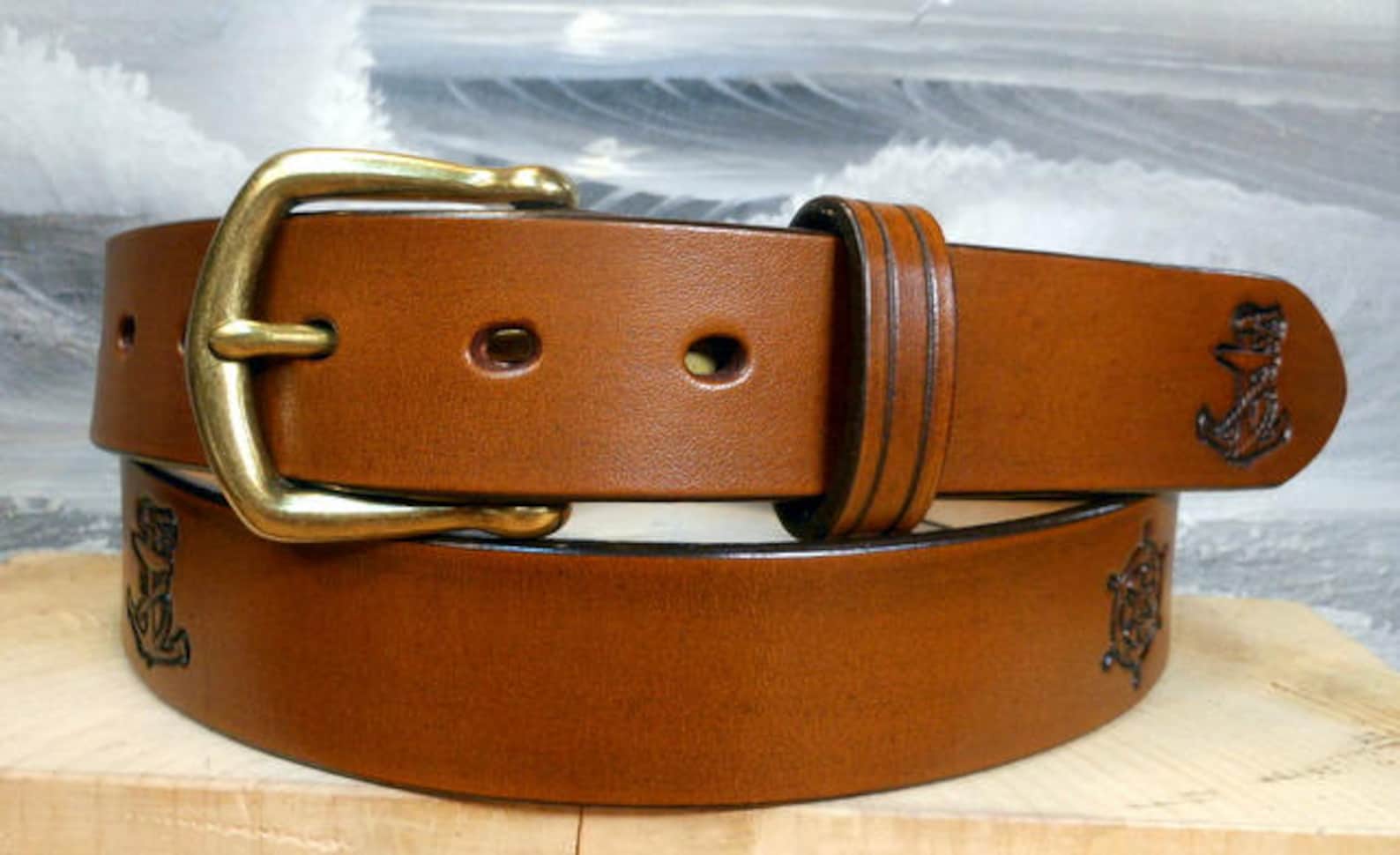 Sea Captain Leather Sailing Belt - Etsy