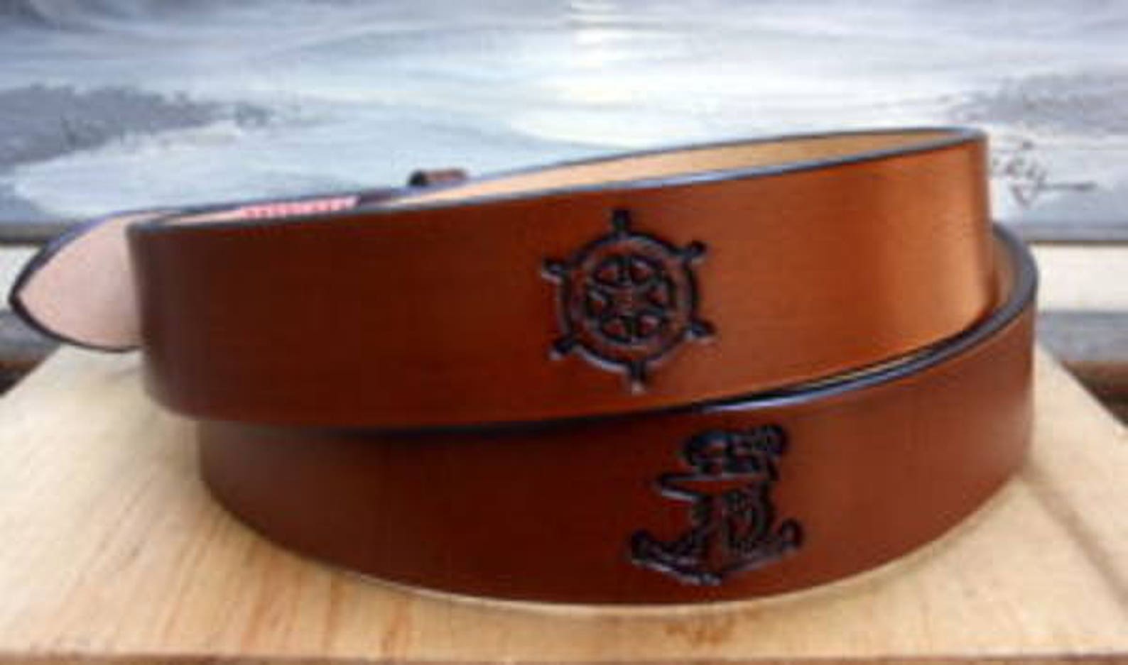 Sea Captain Leather Sailing Belt - Etsy